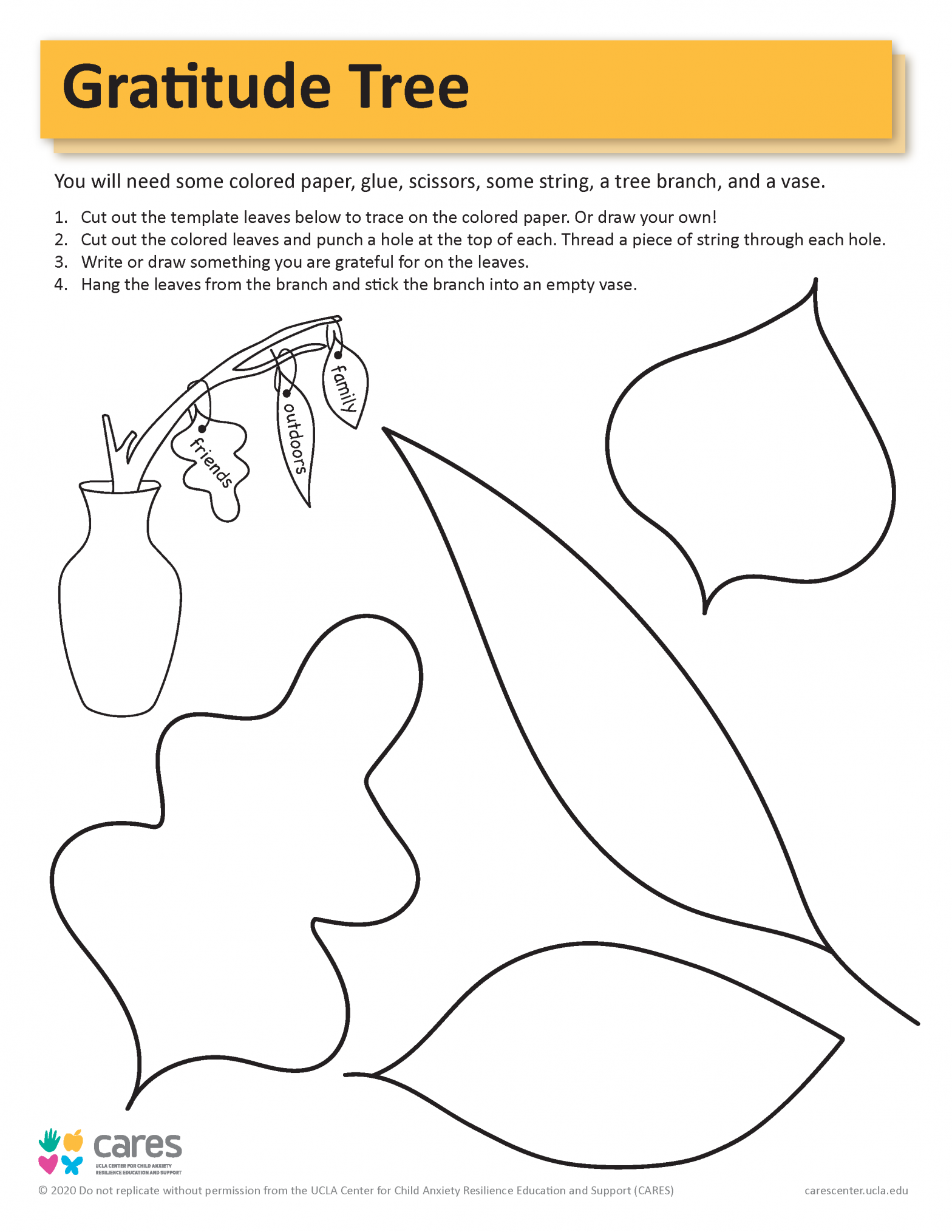 Gratitude Tree – UCLA CARES Center