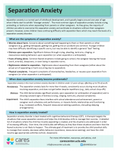 Separation Anxiety Tips – UCLA CARES Center