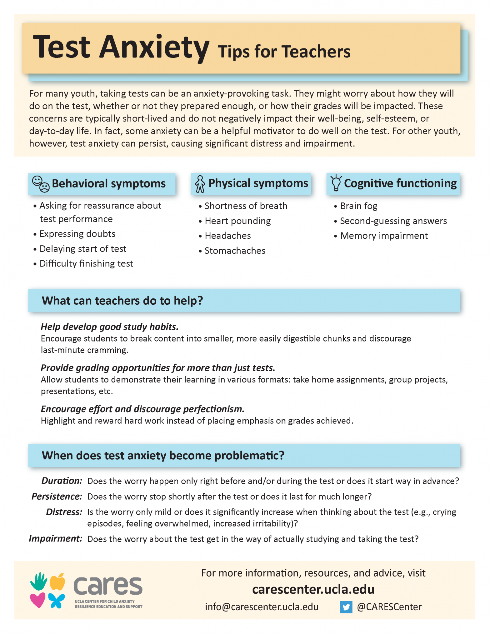 Anxiety Tools – UCLA CARES Center