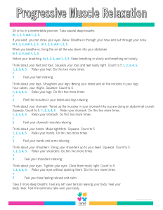 Progressive Muscle Relaxation – UCLA CARES Center